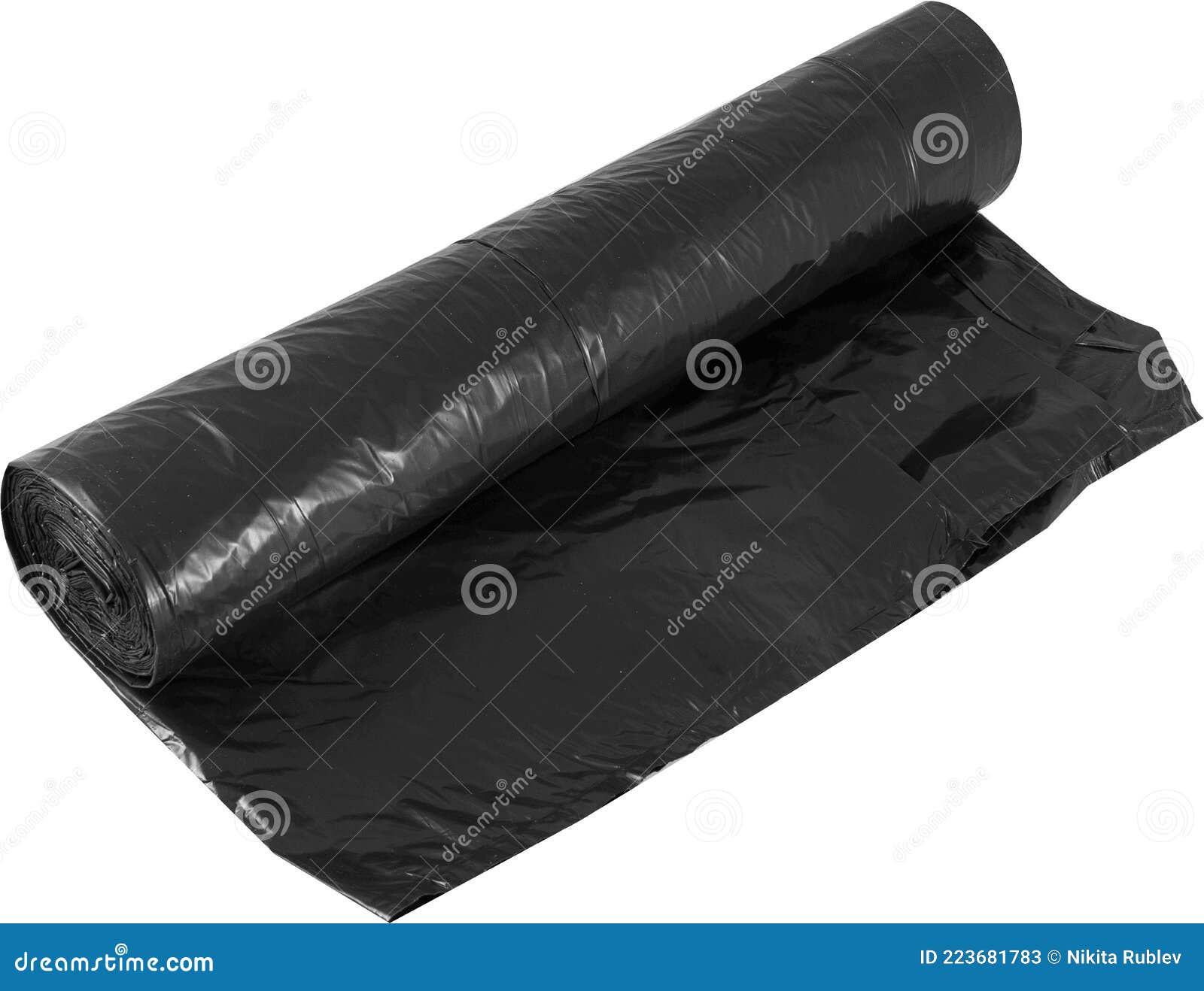 Plastic Bag in Roll Isolated Stock Image - Image of junk, isolated ...