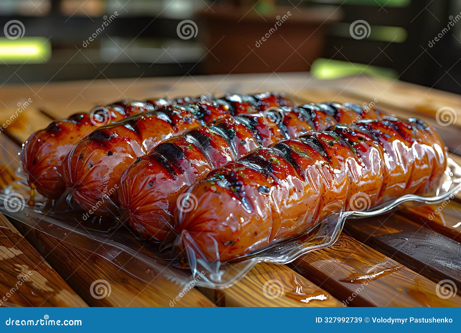 A Plastic Bag with Sausages in it Stock Image - Image of grill, cook ...