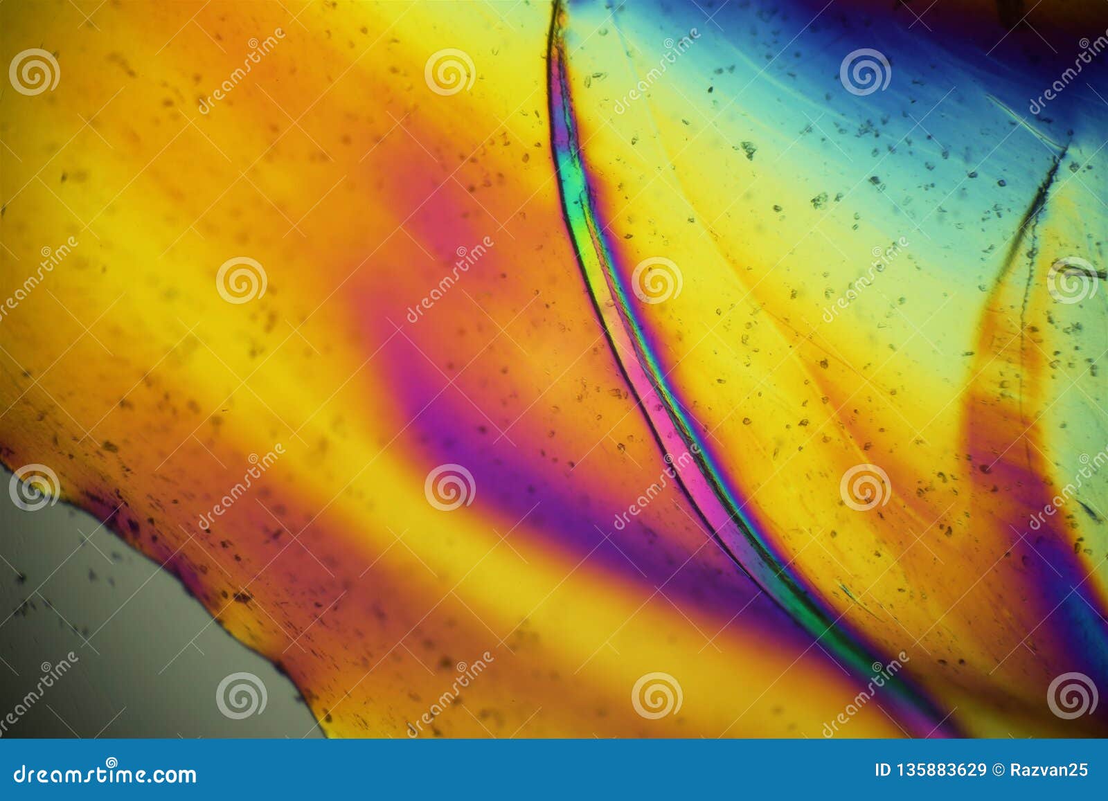 Plastic Bag Under Polarized Light Microscope Stock Image - Image of ...