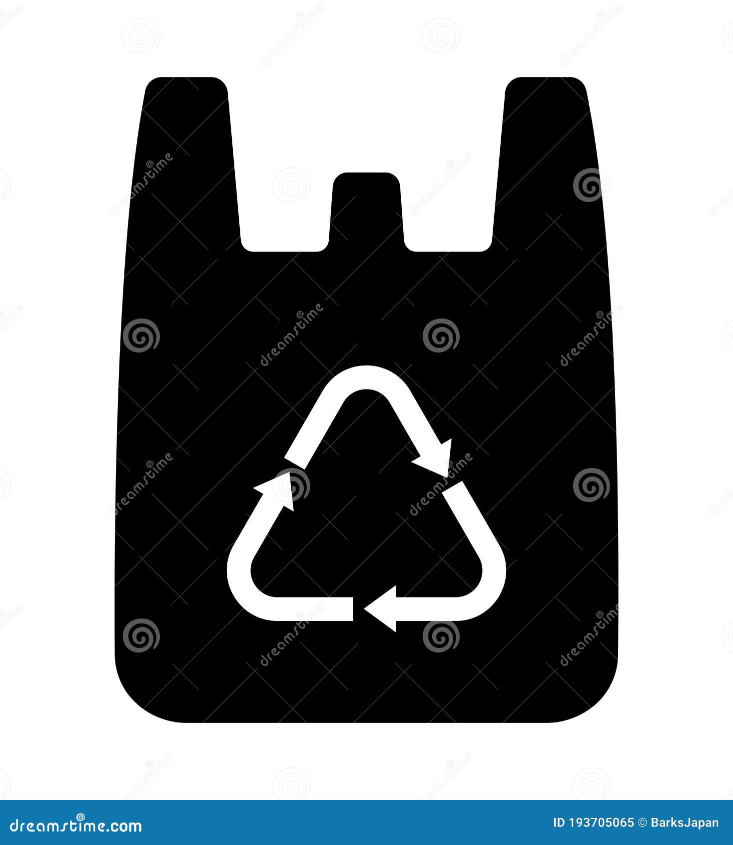 Plastic Bag Vector Icon Illustration / Ecology Symbol Stock Vector ...