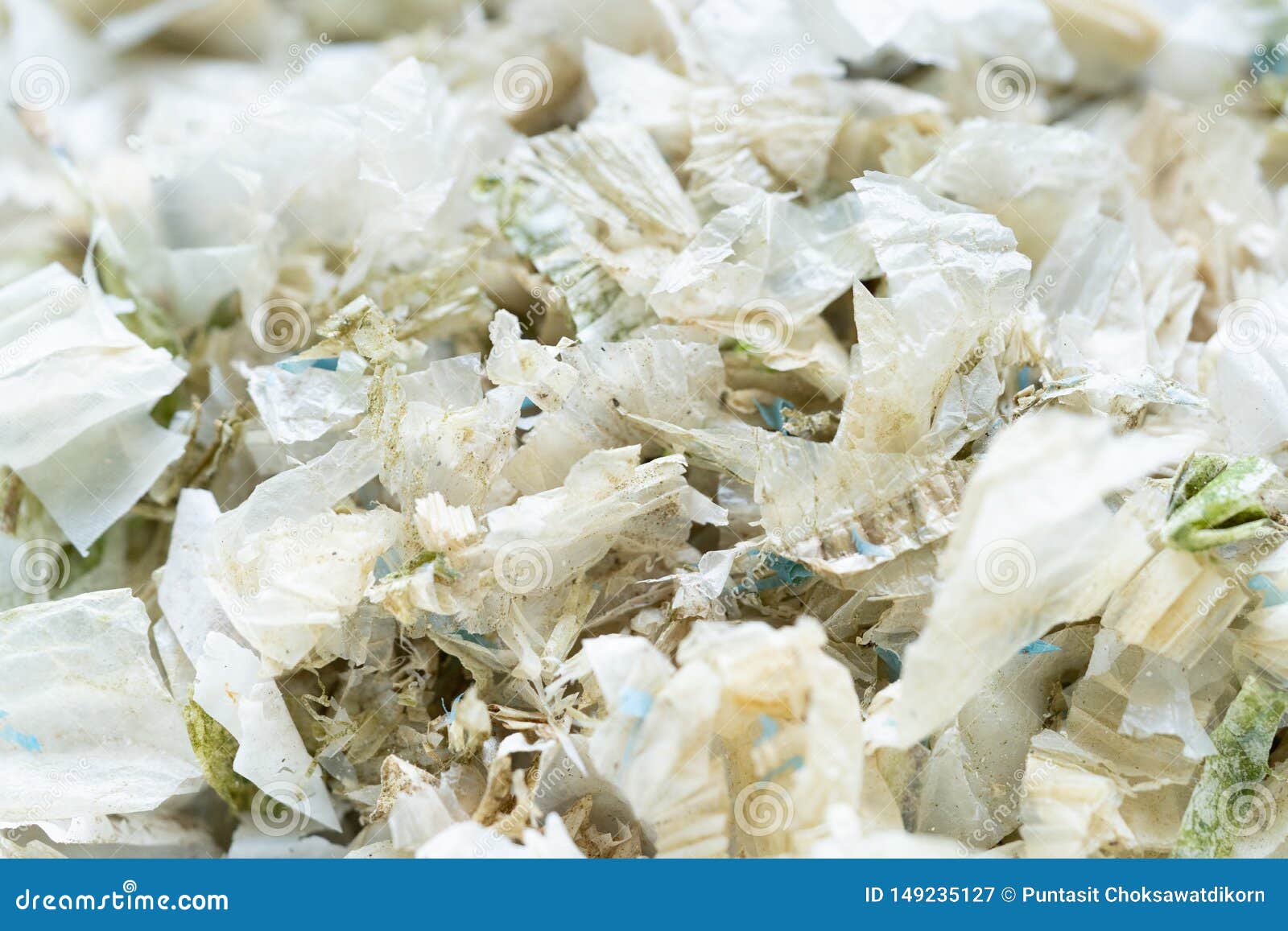 Plastic Bag Waste Degradation for the Recycled Stock Image - Image of ...