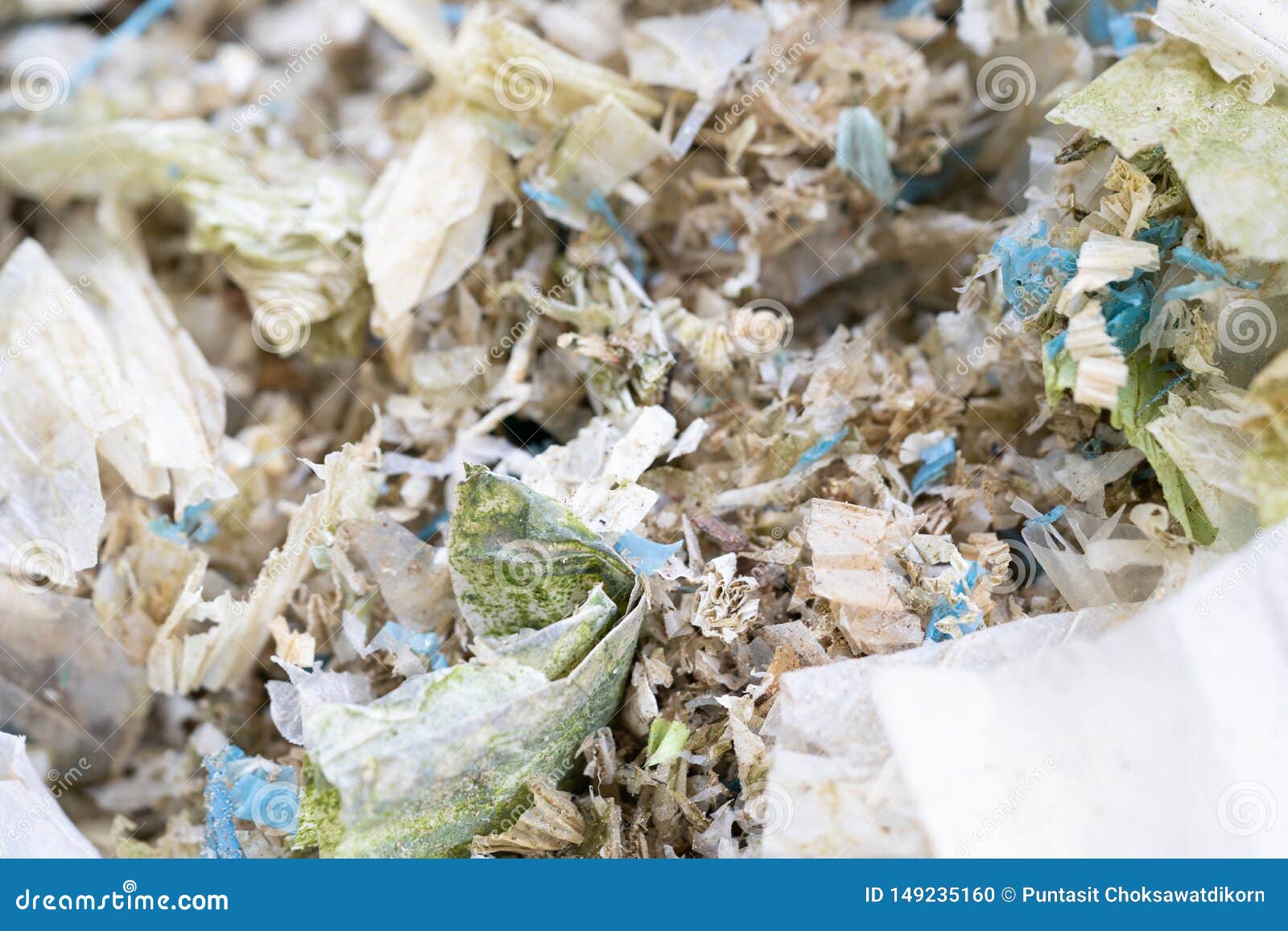 Plastic Bag Waste Degradation for the Recycled Stock Photo - Image of ...