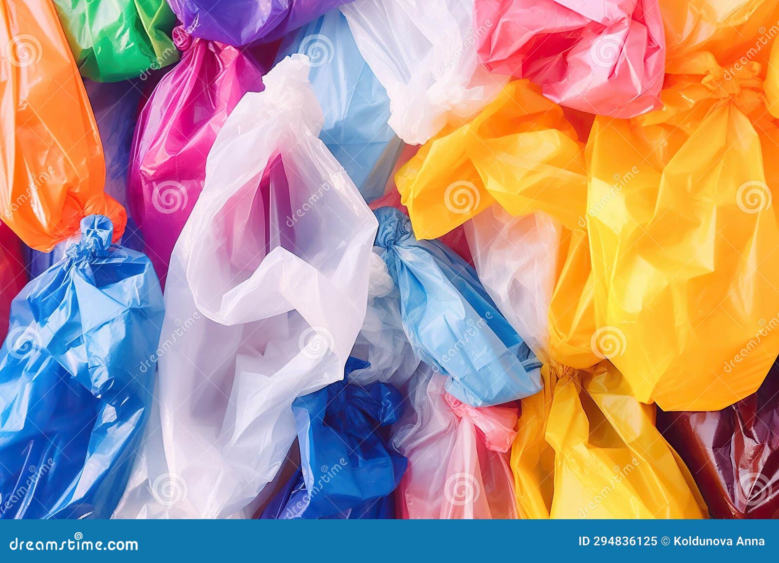Plastic Bags, Concept of Ecological Plastic Problem Stock Illustration ...