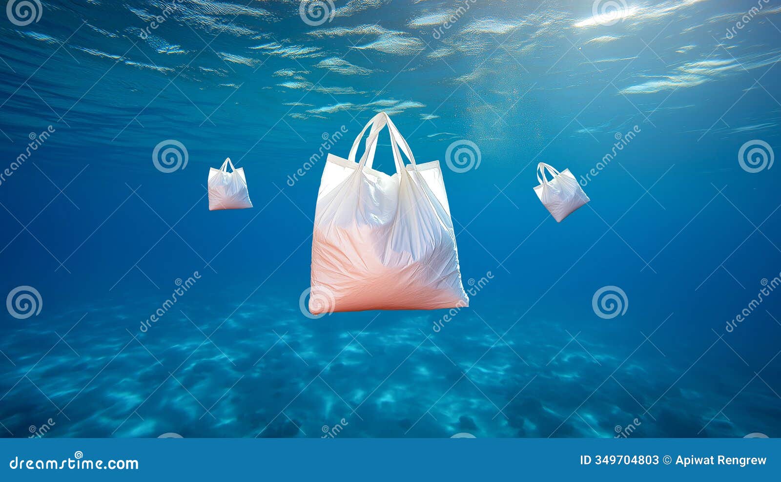 Plastic Bags Floating in Ocean Create Striking Visual of Pollution this ...