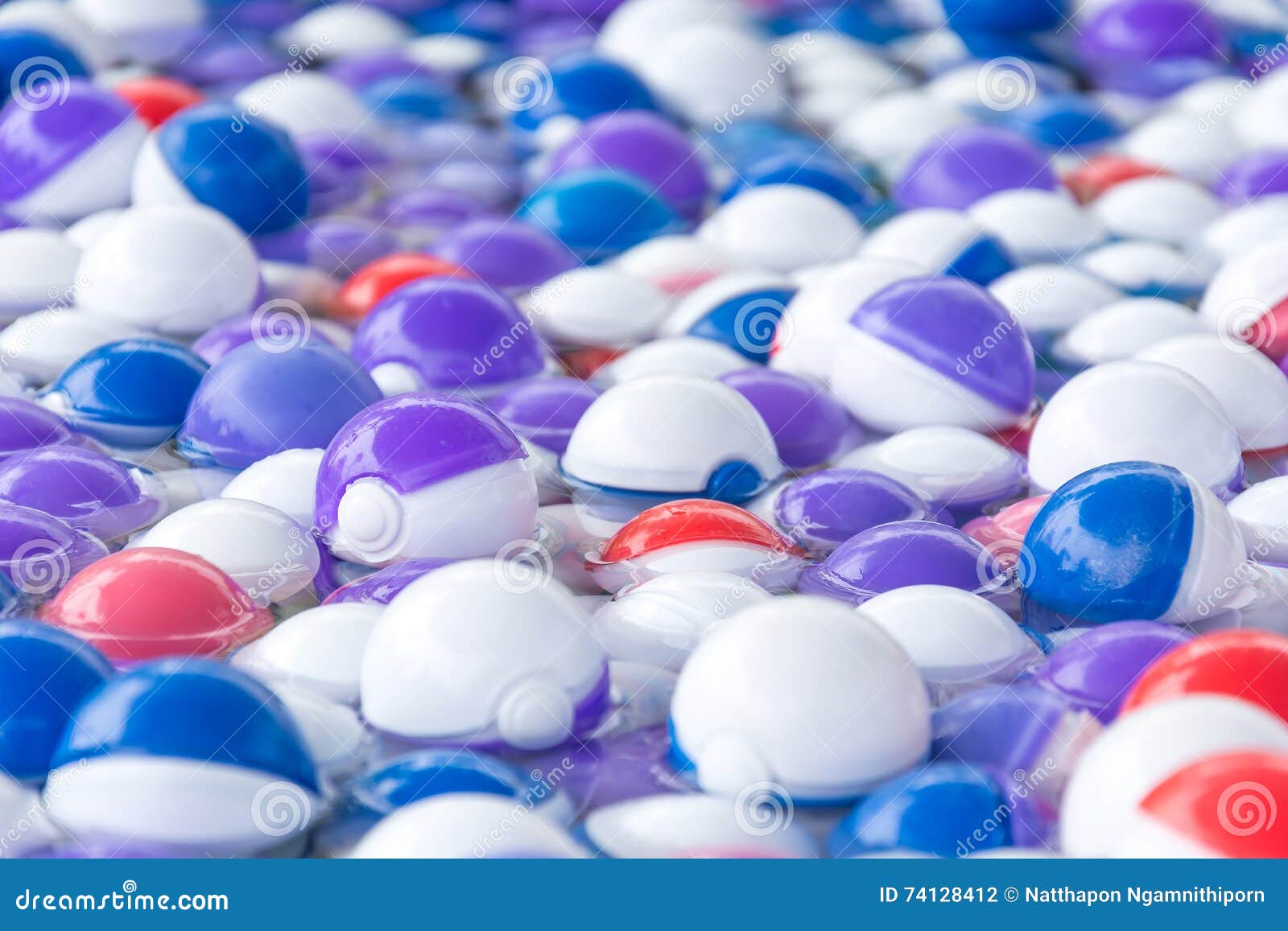 Plastic ball on water stock photo. Image of buoy, holiday - 74128412