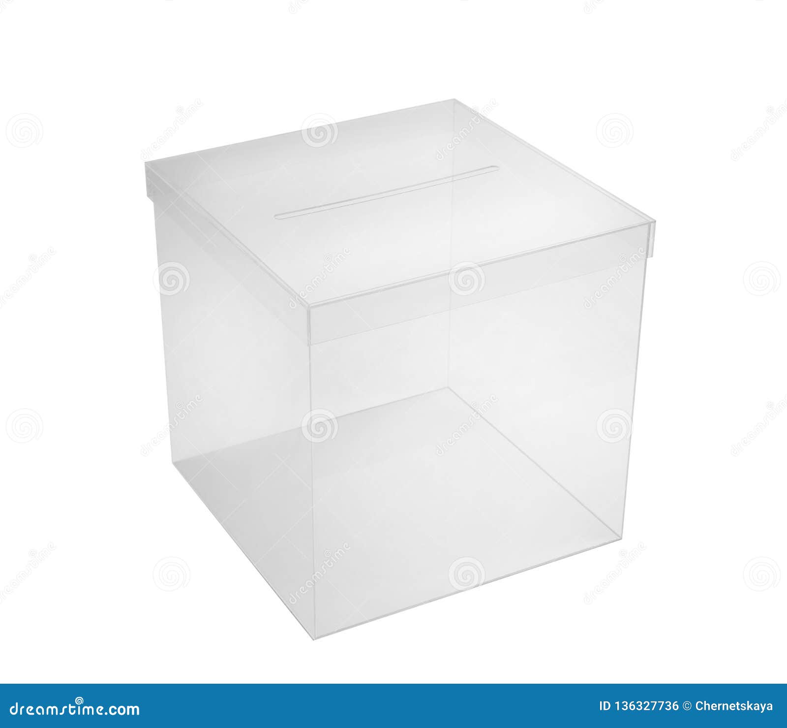 Plastic Ballot Box on White Background Stock Photo - Image of campaign ...