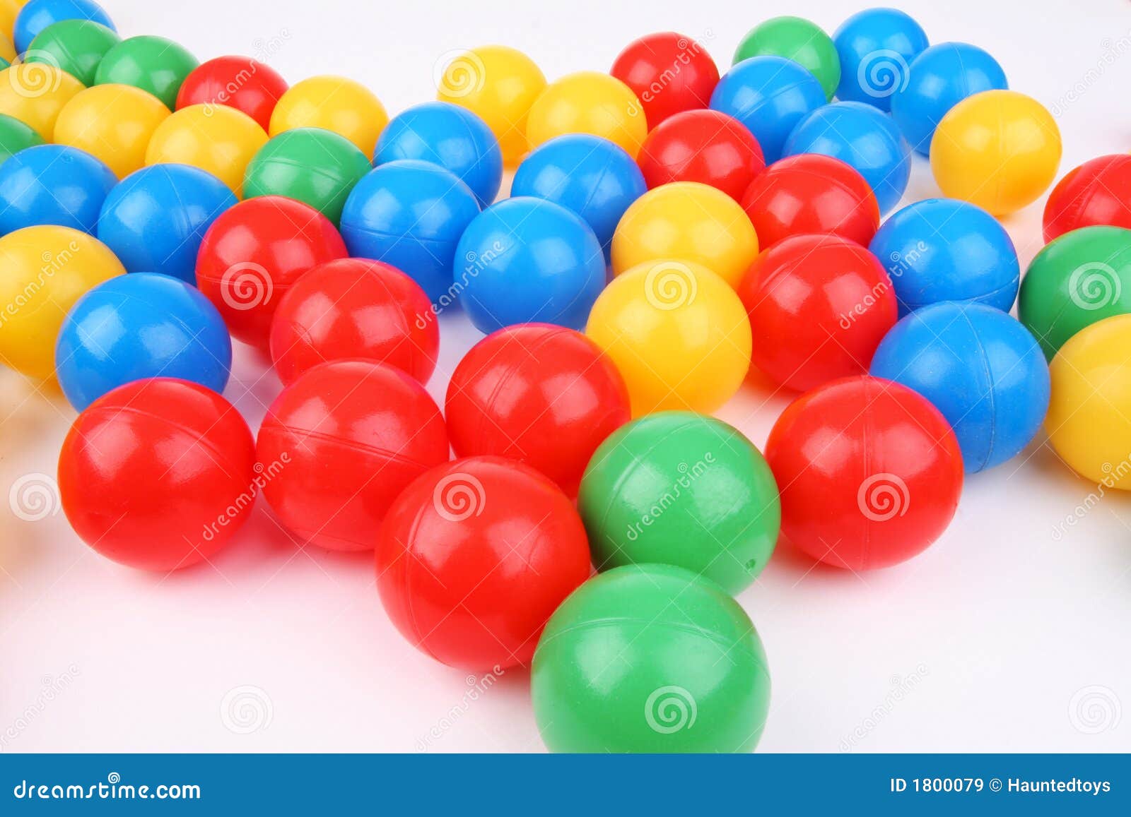 Plastic balls stock image. Image of bright, yellow, assortment - 1800079