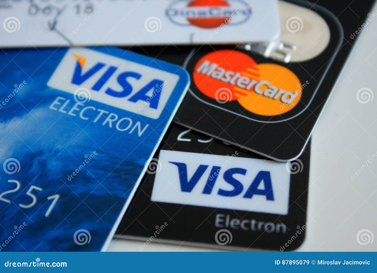 Plastic bank cards. editorial stock image. Image of concept - 87895079