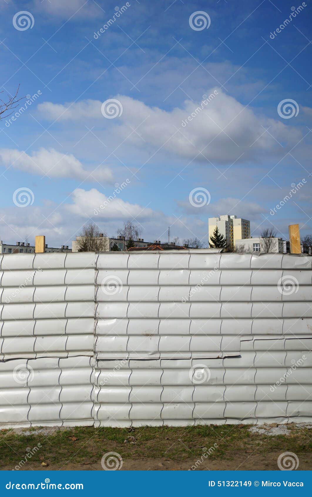 Plastic barrier stock image. Image of plates, buildings - 51322149