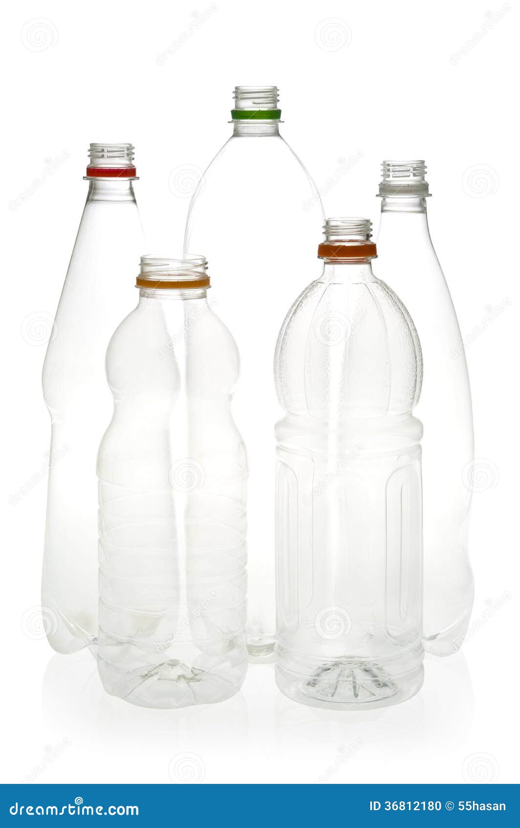 Plastic Beverage Bottles for Recycling. Stock Photo - Image of bottles ...