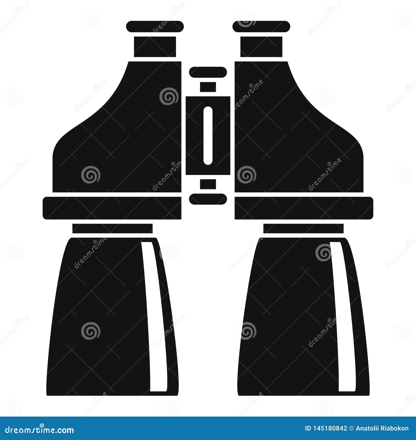 Plastic Binocular Icon, Simple Style Stock Vector - Illustration of ...