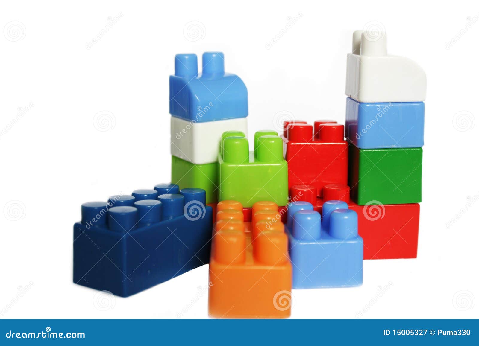 Plastic blocks stock image. Image of build, colorful - 15005327