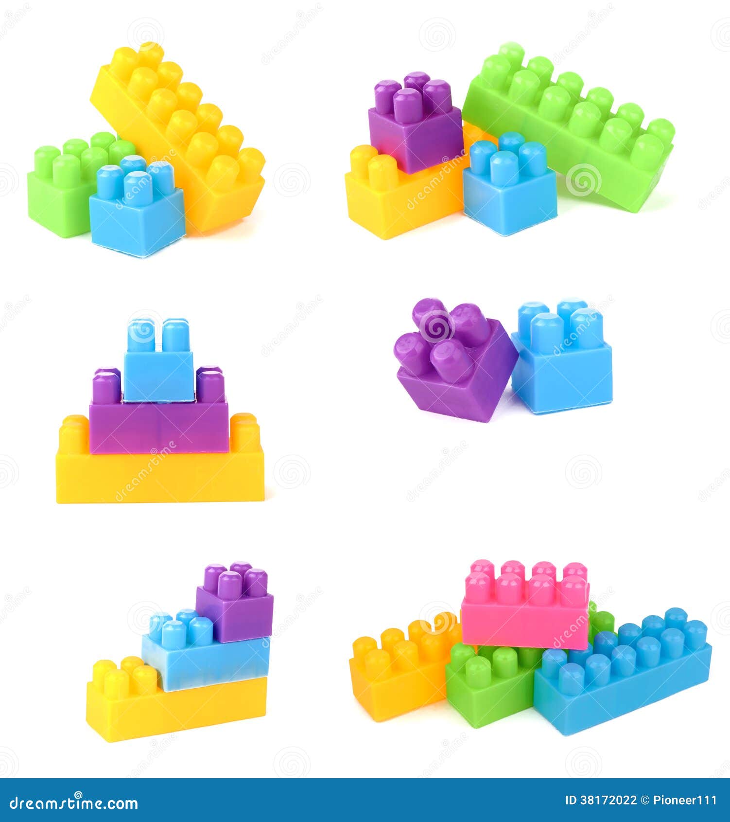 Plastic blocks stock photo. Image of geometric, color - 38172022