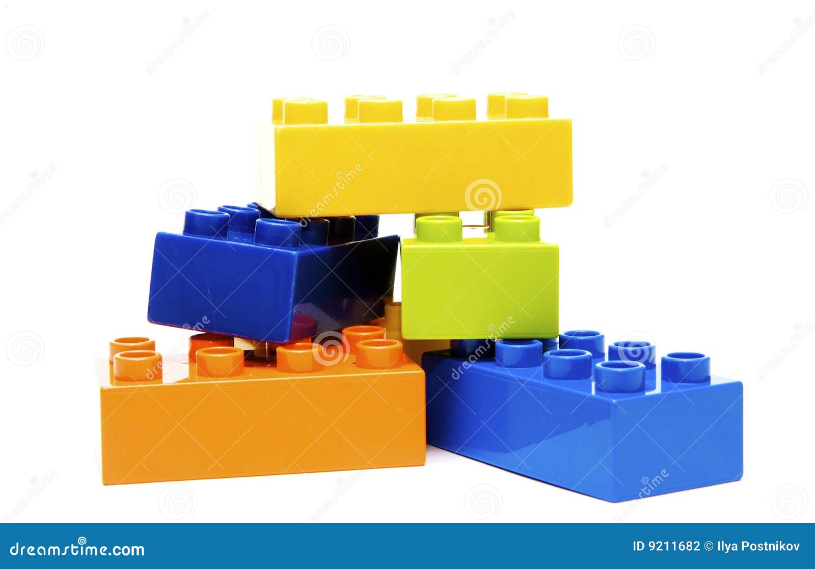 Plastic Blocks stock photo. Image of preschool, building - 9211682