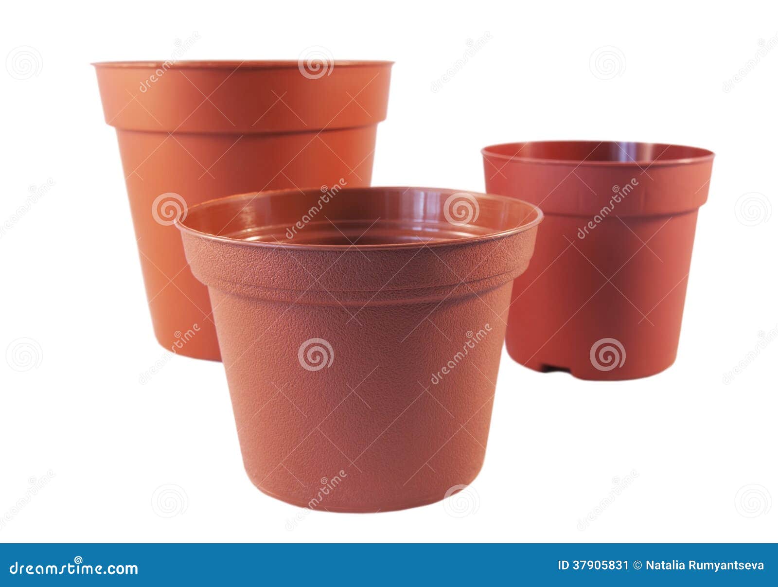 Plastic bloempotten stock afbeelding. Image of begrip - 37905831