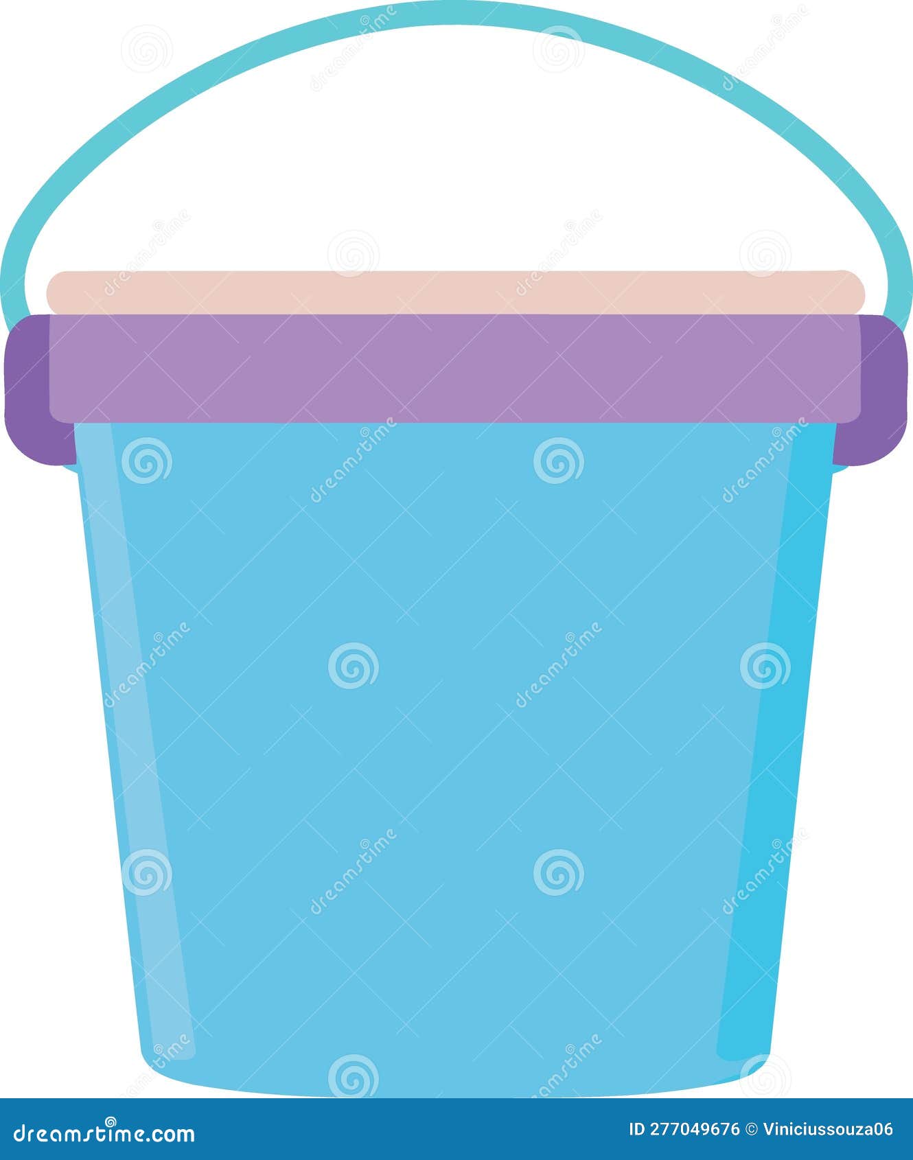 Blue Bucket With Soap Suds Icon Isolated On White Background. Bowl With ...