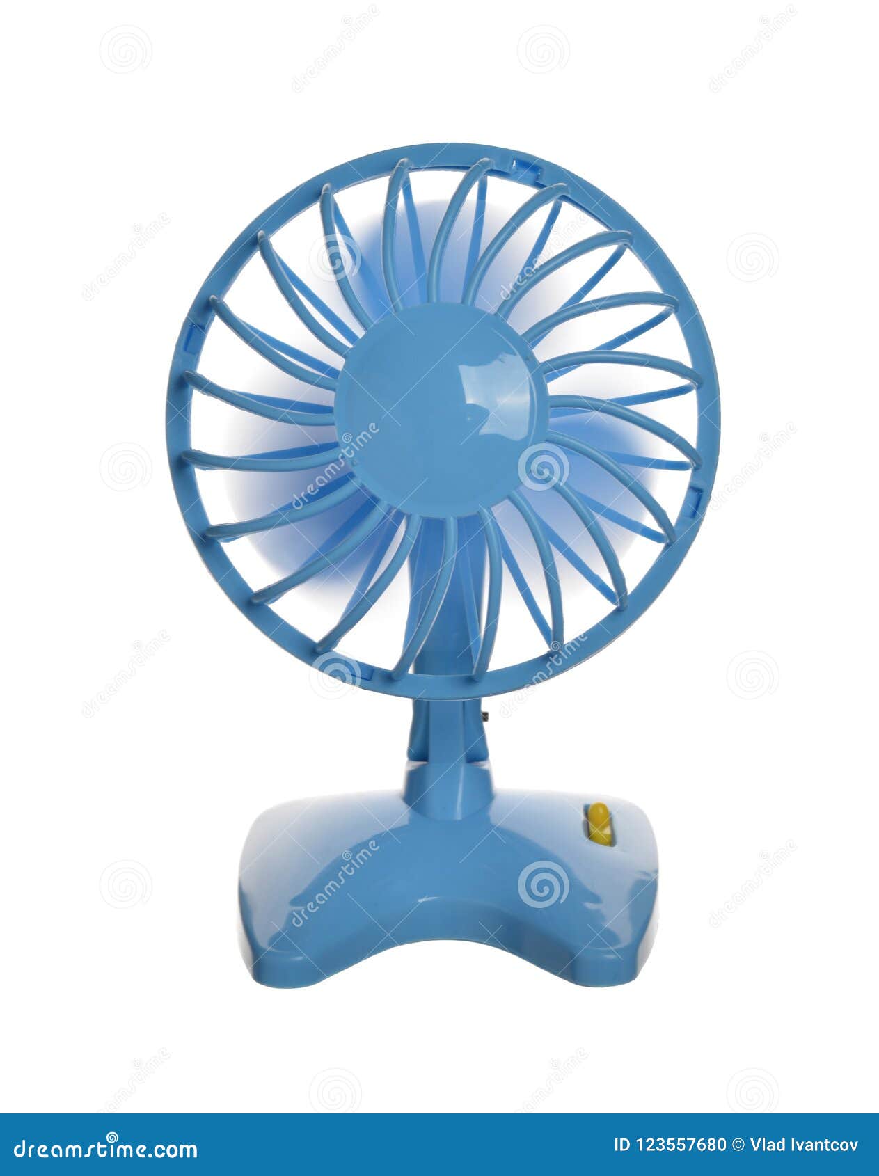 The plastic blue fan stock photo. Image of mini, fresh - 123557680