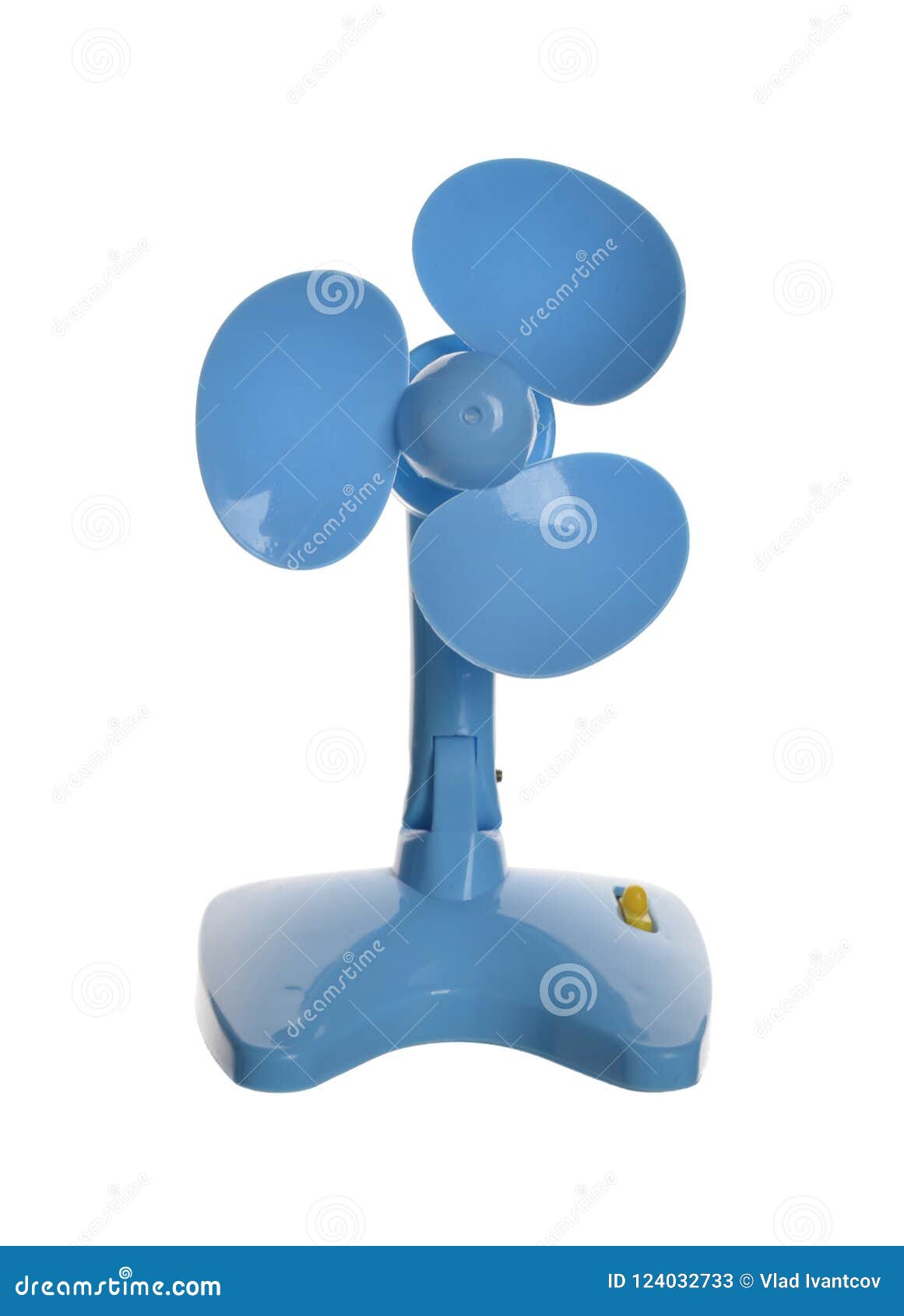 The plastic blue fan stock image. Image of plastic, isolated - 124032733