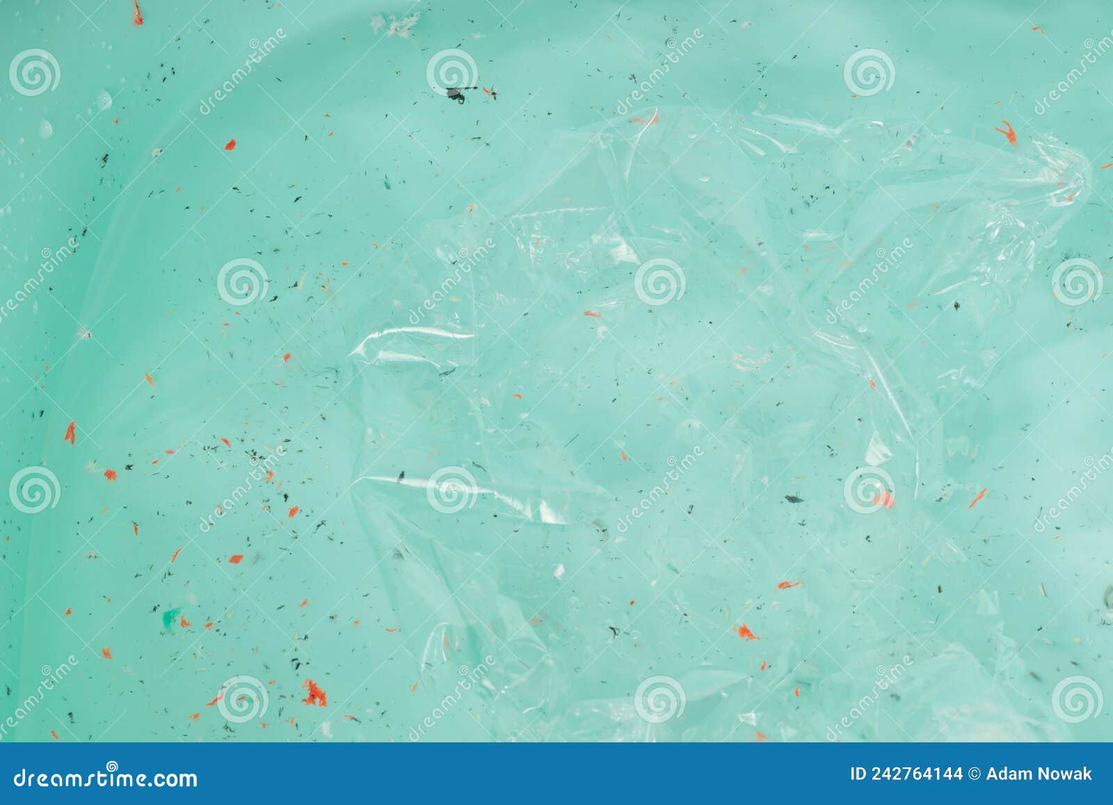 Plastic in the Blue Ocean, Pollution. Climate Change Stock Photo ...