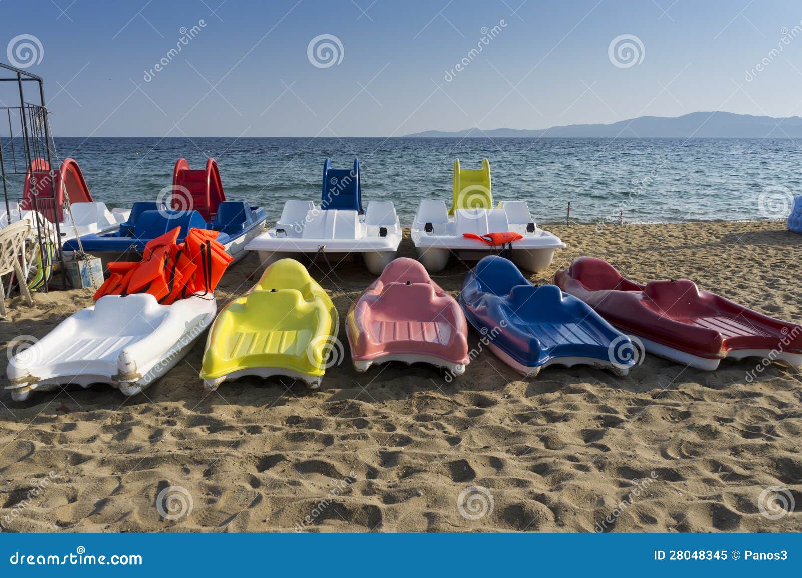 Plastic Boats in Different Colours Stock Image - Image of float, ocean ...