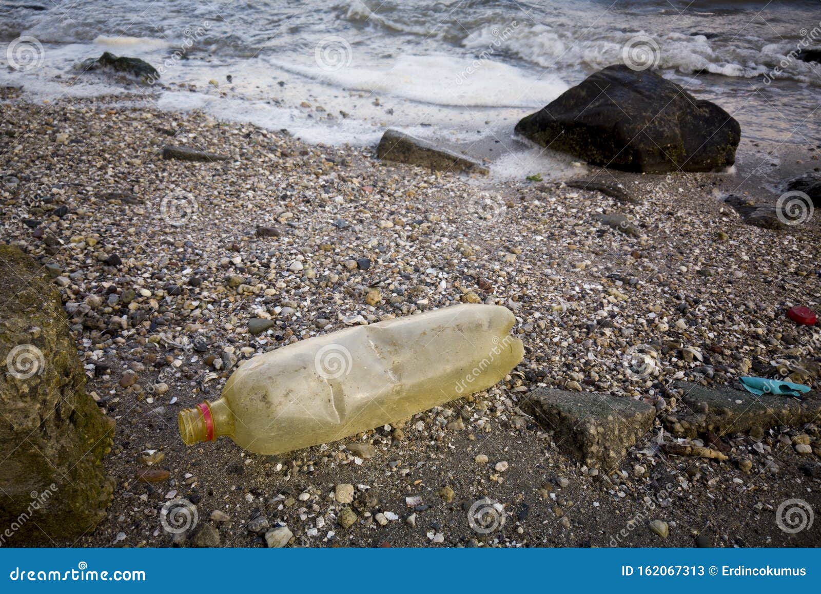 Plastic Bottle on the Beach , Pollution Problem for Seas and Oceans ...