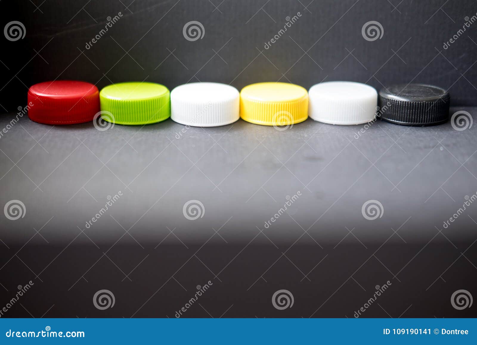 Plastic Bottle Caps in Different Colours Stock Image - Image of variety ...