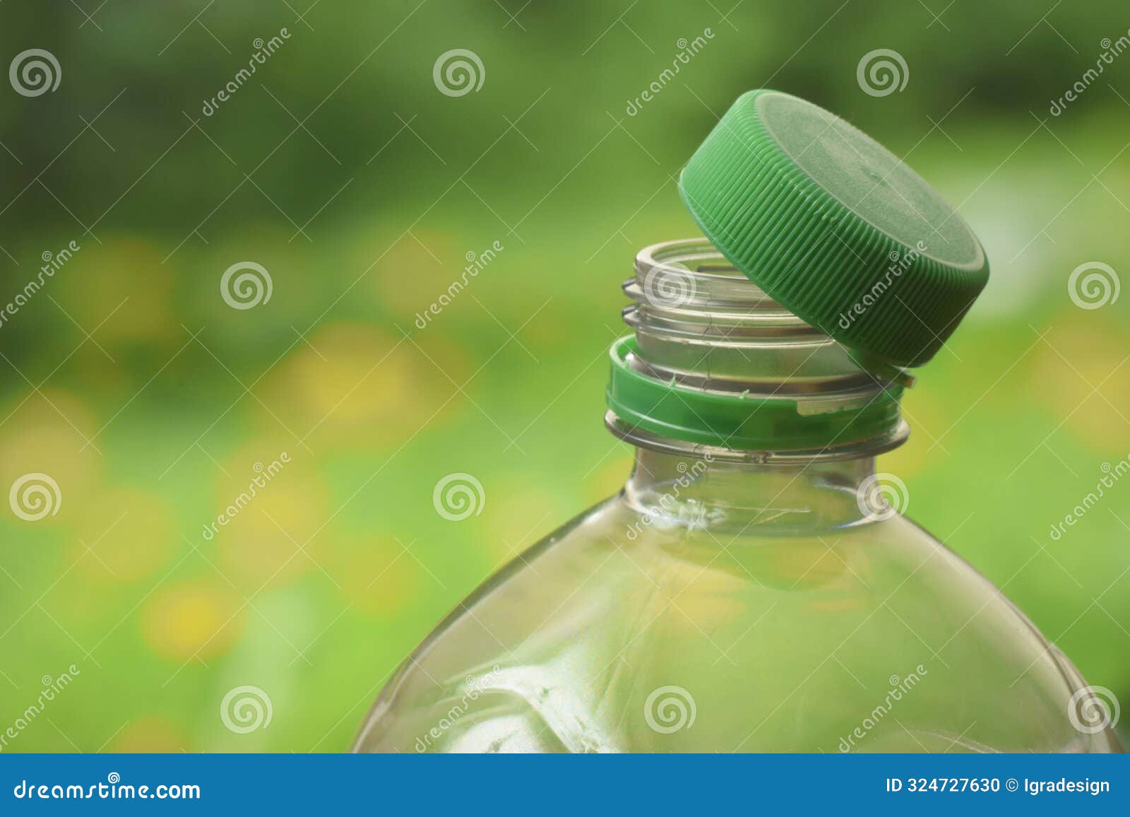 Plastic PET Bottle with Fixed Cap To Care of Environment by Recycling ...