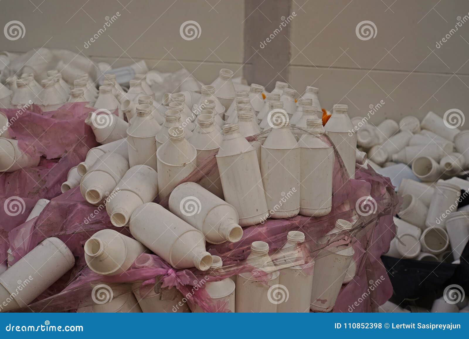 Plastic Bottle Container Improper Storage, Warehouse Management Stock ...