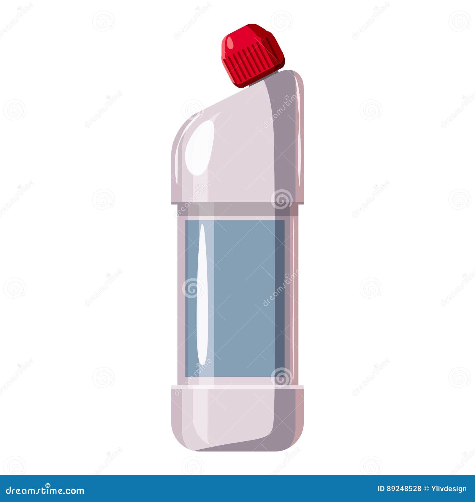 Plastic Bottle of Detergent Icon, Cartoon Style Stock Vector ...