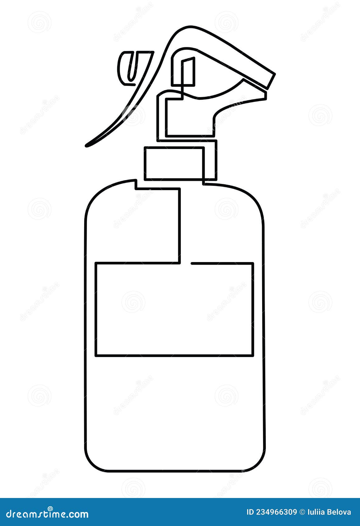 Plastic Bottle Dispenser Pump for Liquid. Blank Product Packaging ...