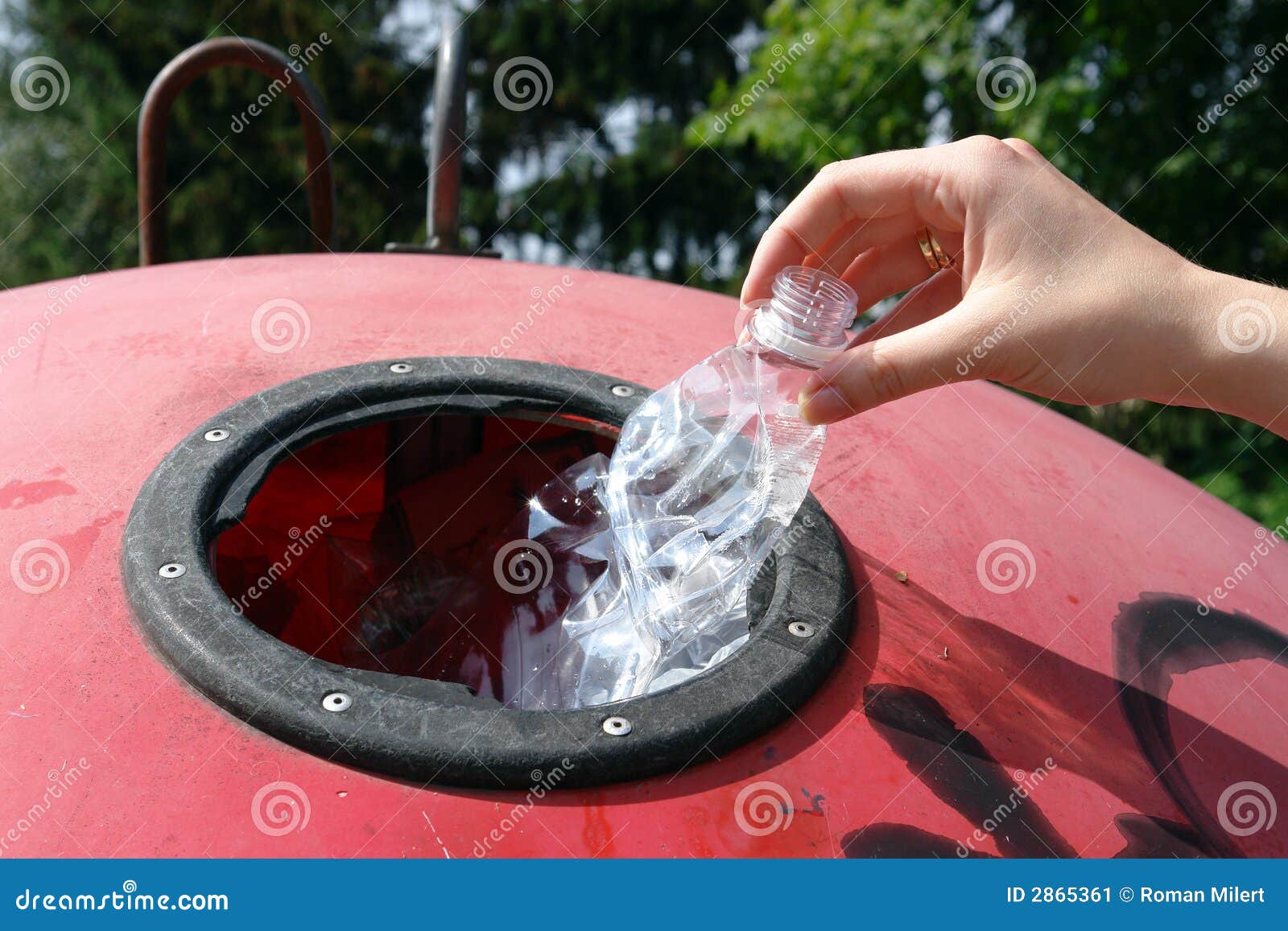 Plastic bottle disposal stock image. Image of segregate - 2865361