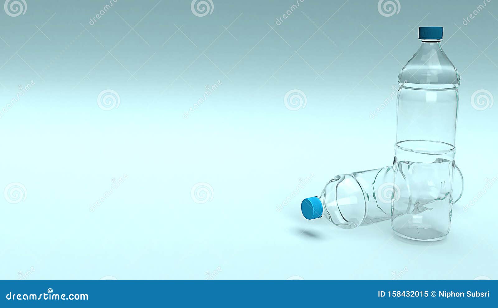 Plastic Bottle for Eco Concept 3d Rendering Stock Illustration ...
