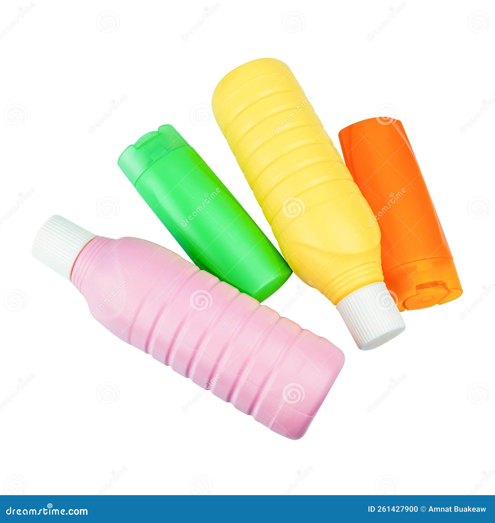 Plastic Bottle Garbage, Plastic Waste Isolated on White Stock Photo ...