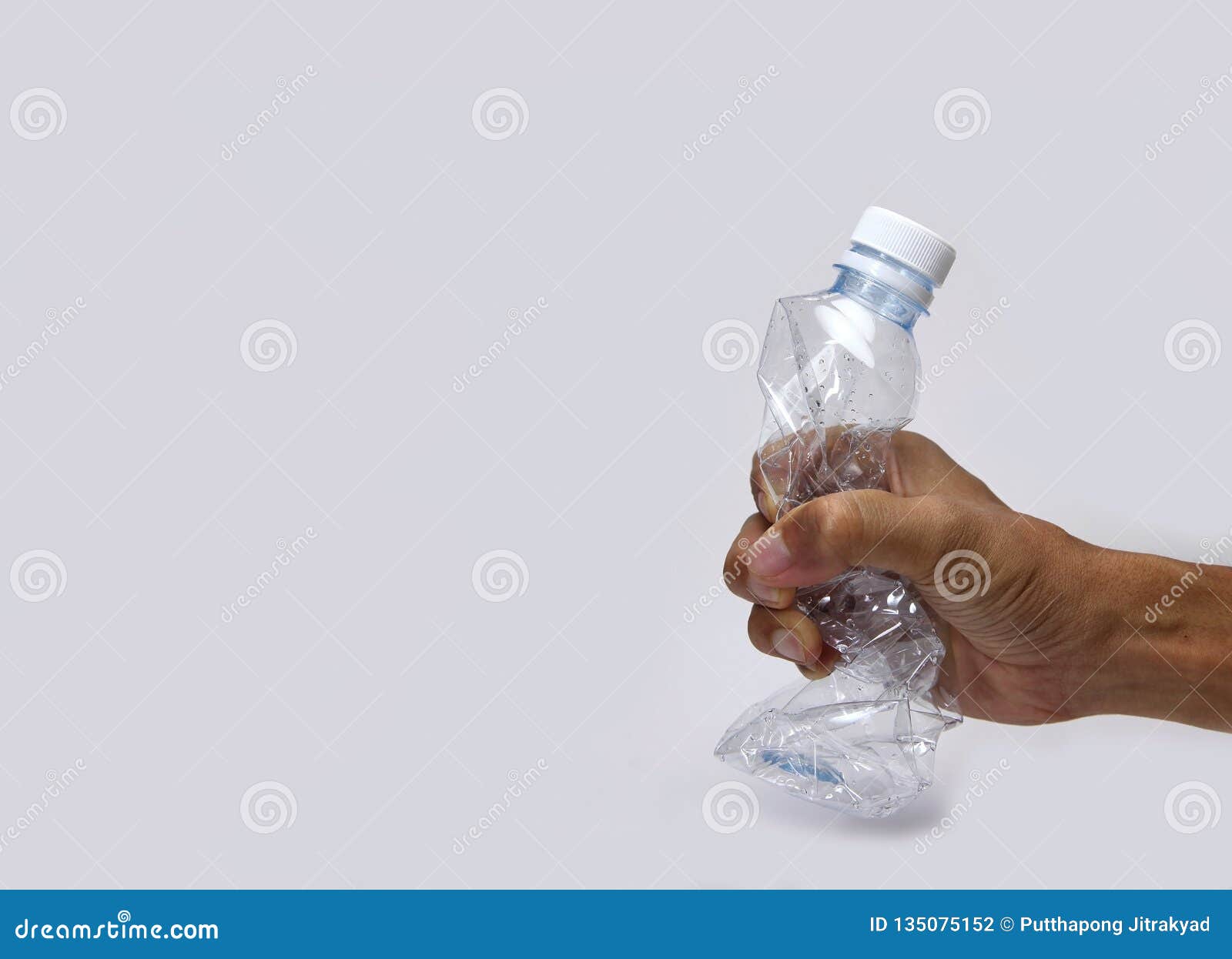 Plastic Bottle in Hand of Men,recycle and Zero Waste Concept Stock ...