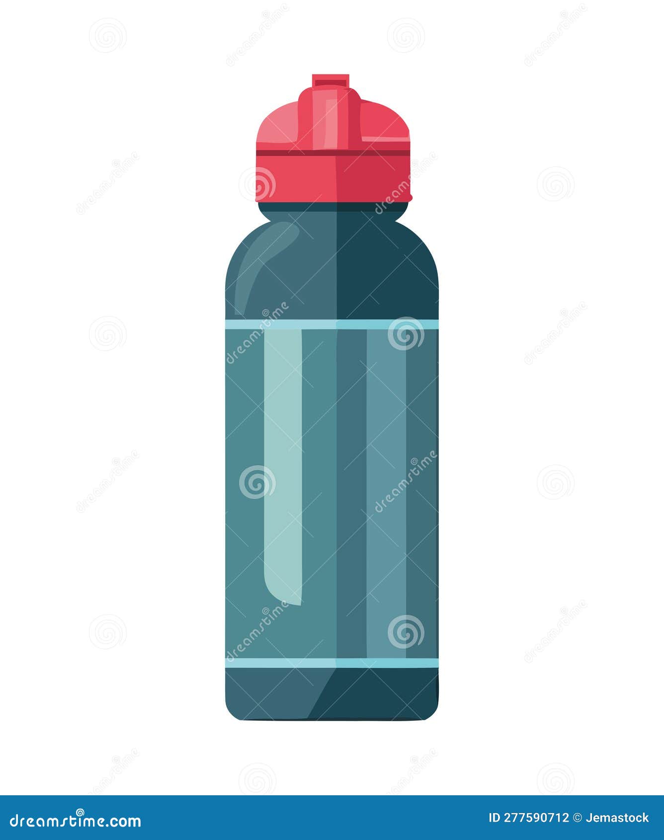 Plastic bottle with label stock vector. Illustration of design - 277590712