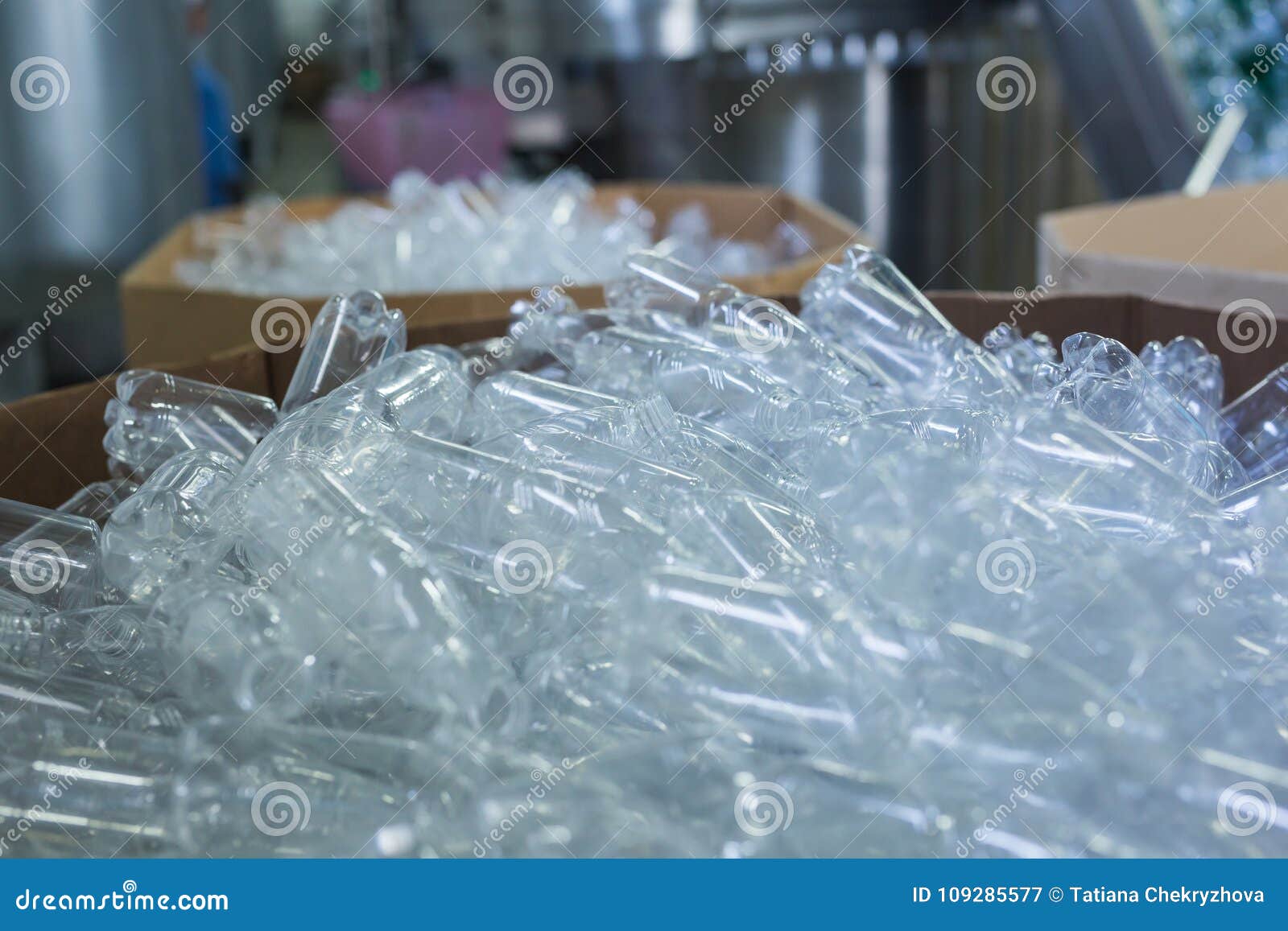 Plastic Bottle Making Process Stock Image - Image of industrial ...