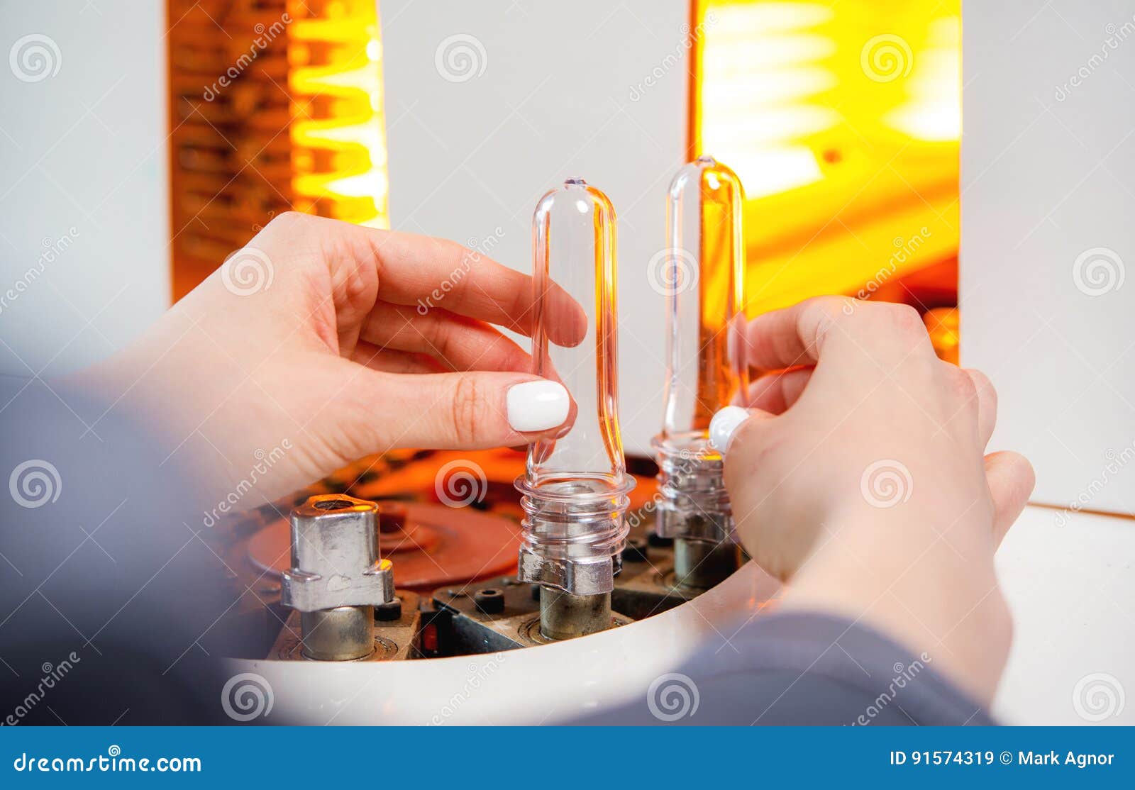 Plastic Bottle Making Process Stock Image - Image of plant, factory ...
