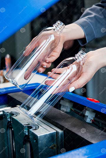 Plastic Bottle Making Process Stock Photo - Image of making, equipment ...