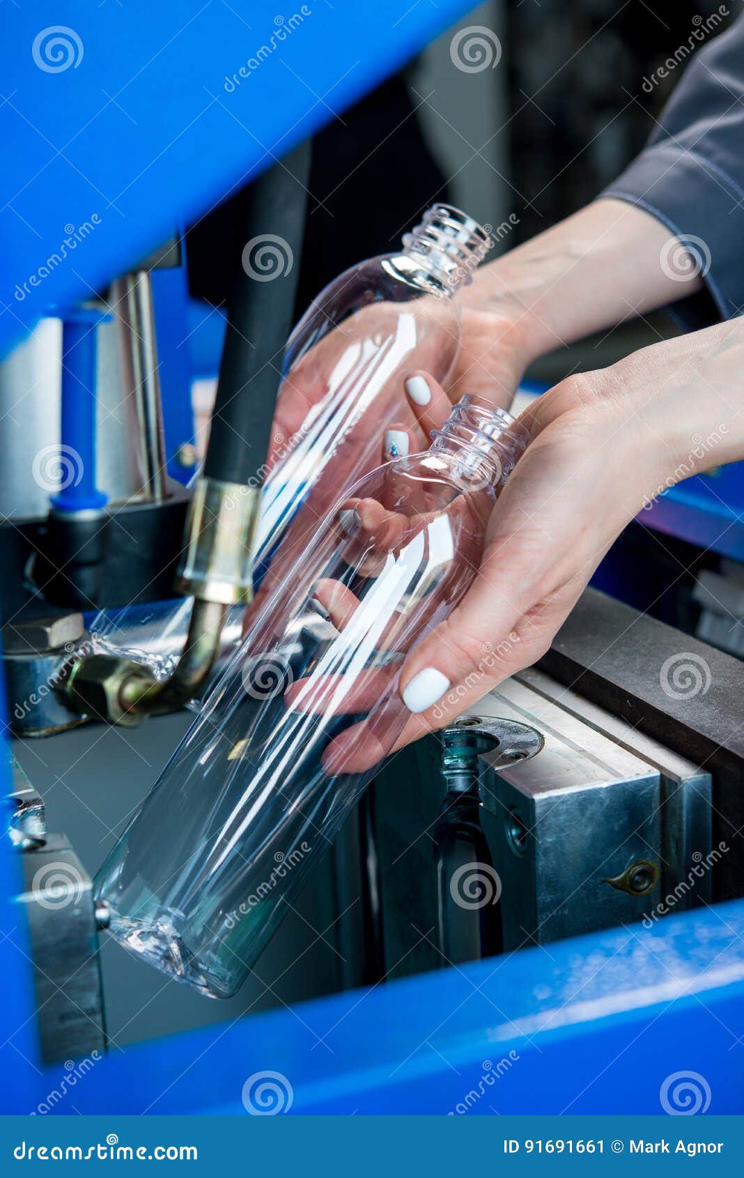Plastic Bottle Making Process Stock Image - Image of heater, machine ...
