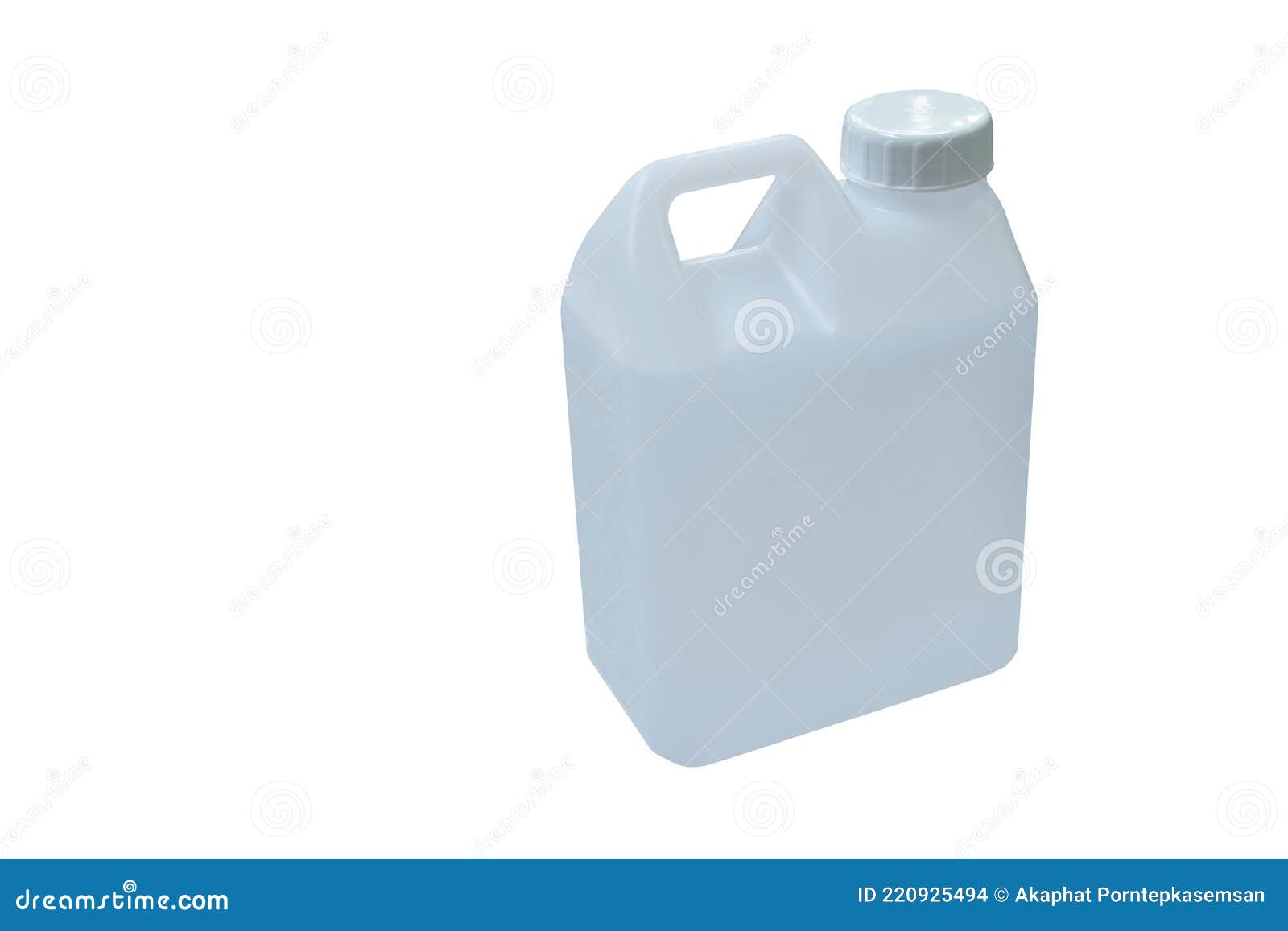 Plastic Bottle Packaging Contain Liquid on White Background Stock Photo ...