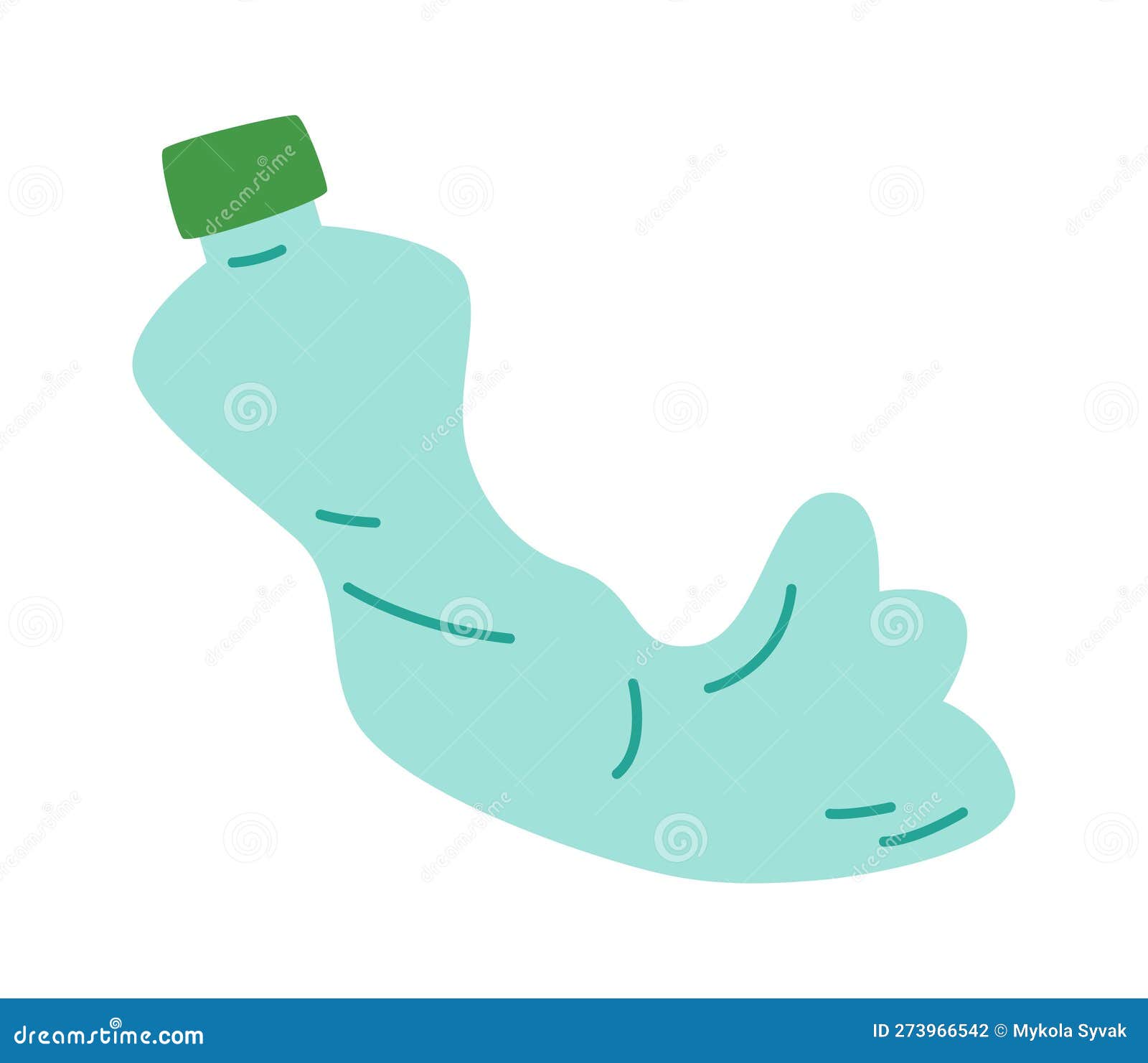 Plastic Bottle Trash stock vector. Illustration of pollution - 273966542