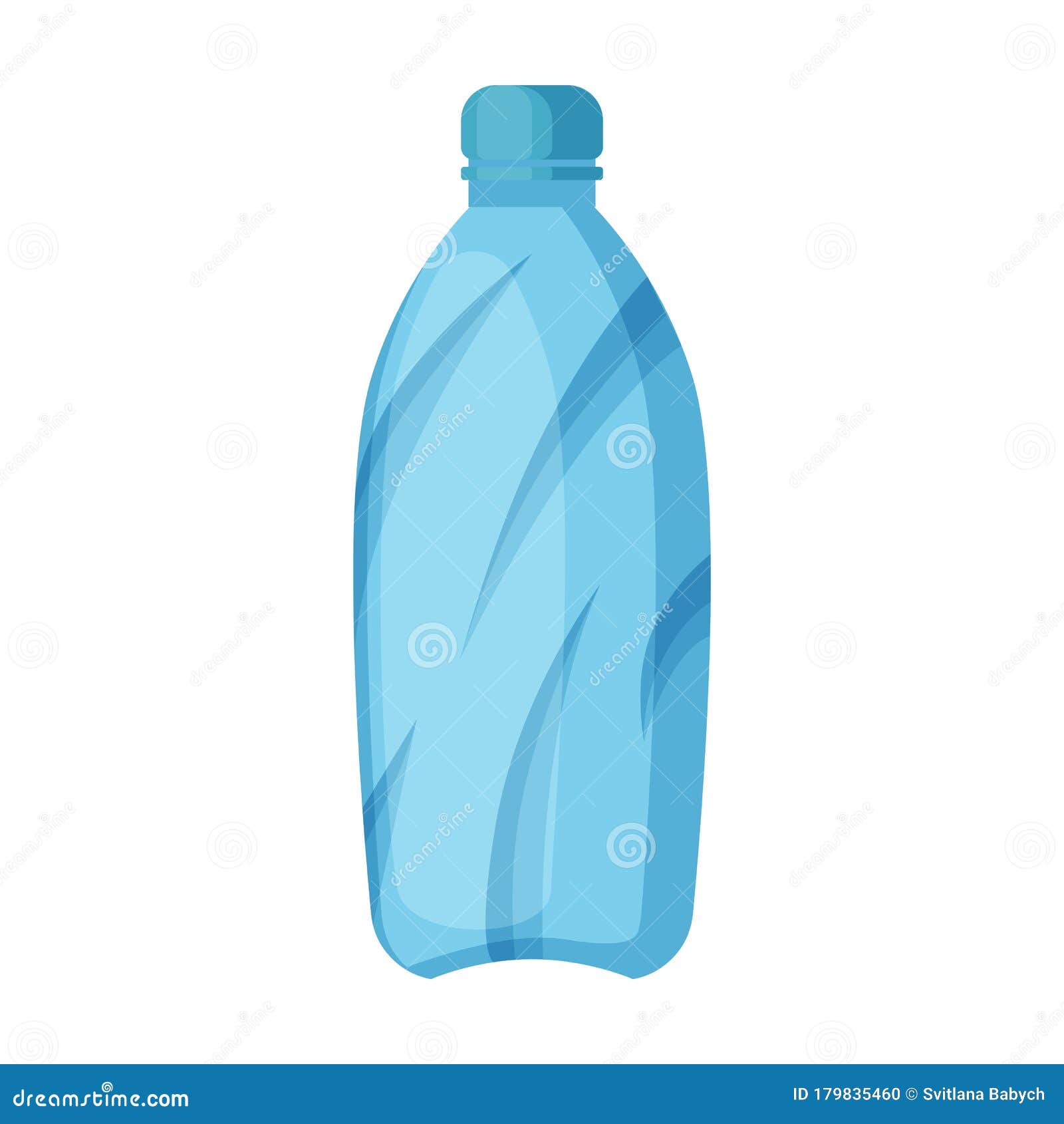 Plastic Bottle Vector Icon.Cartoon Vector Icon Isolated on White ...