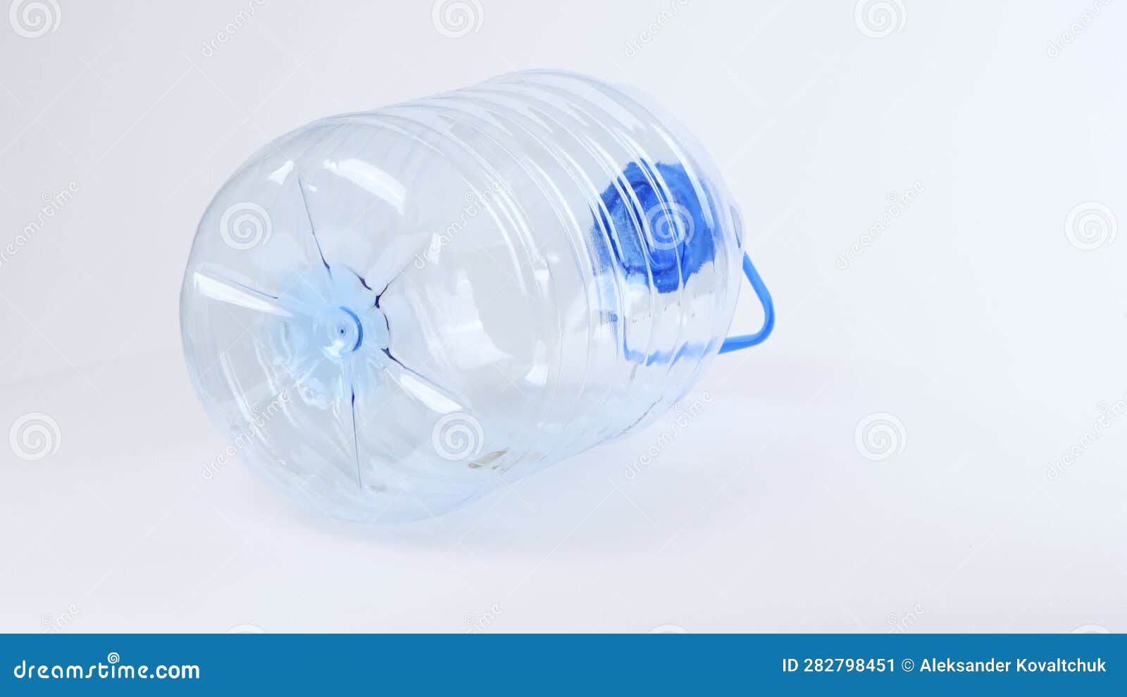 Plastic Bottle on White. Side View. Loop Motion. Rotation 360 Stock ...