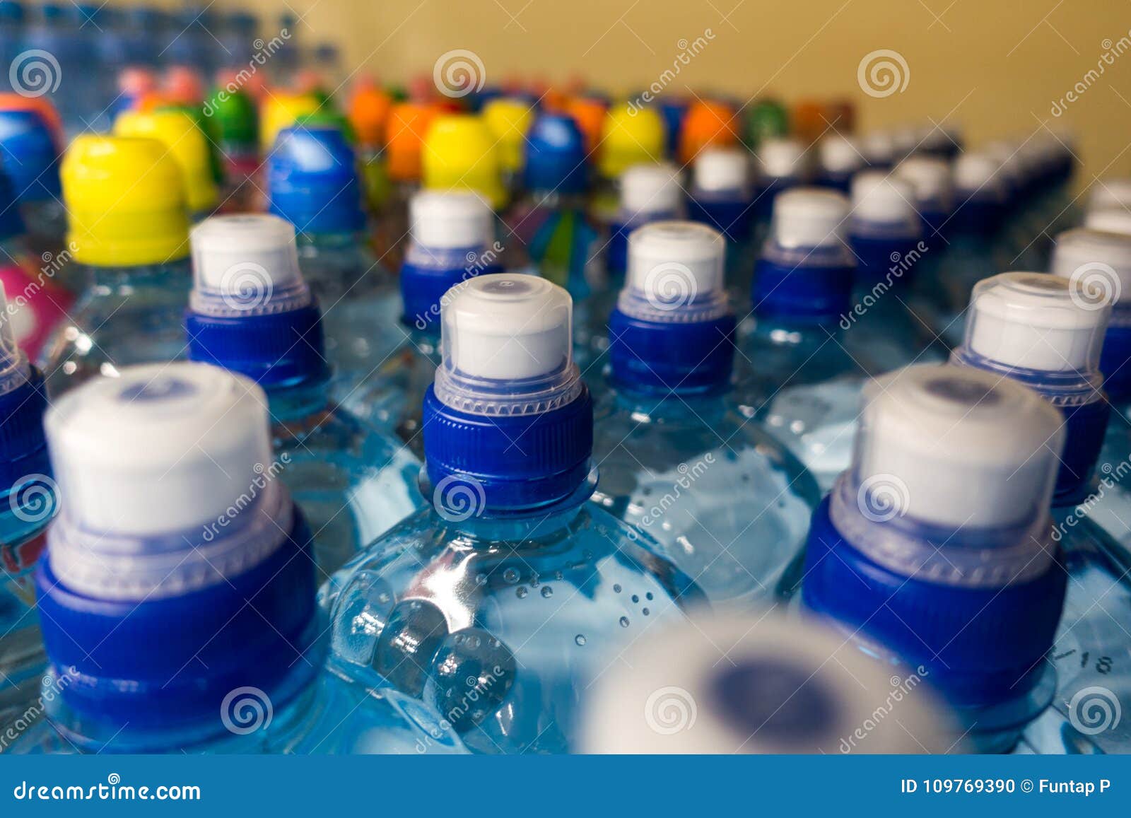 Plastic Bottles Drinking Water Stock Photo - Image of plastic, liquid ...