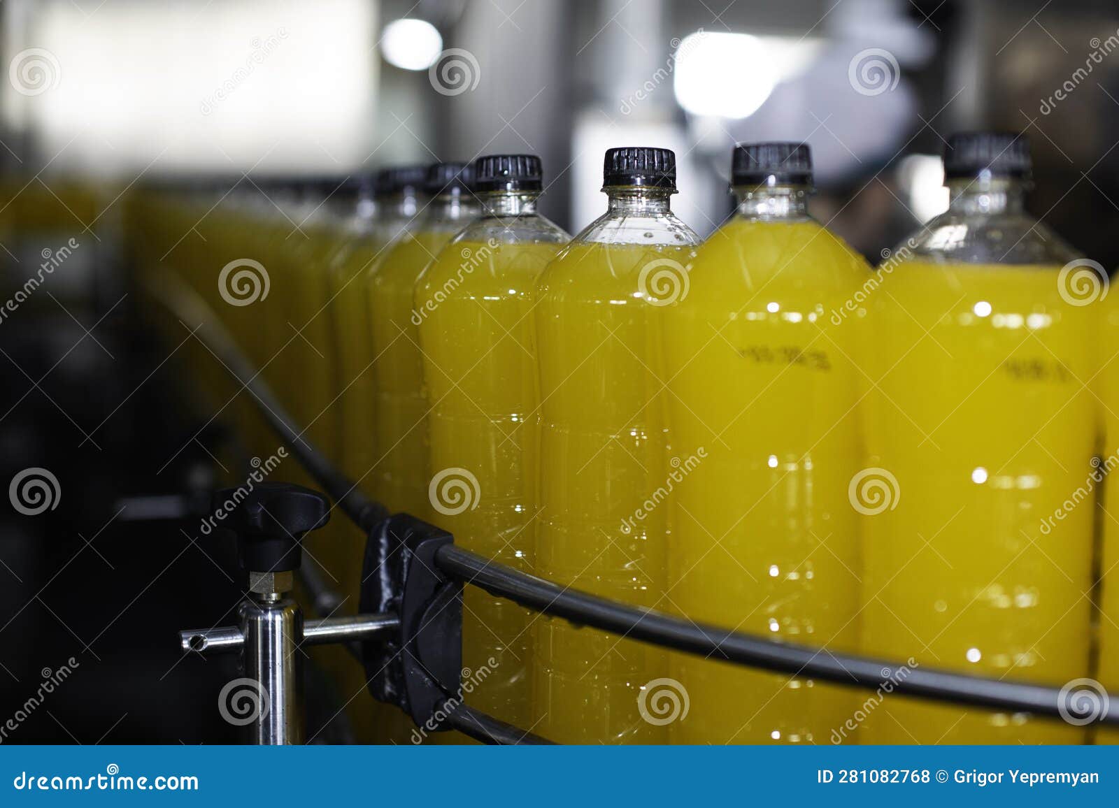 Plastic Bottles of Lemonade Factory Editorial Stock Photo - Image of ...