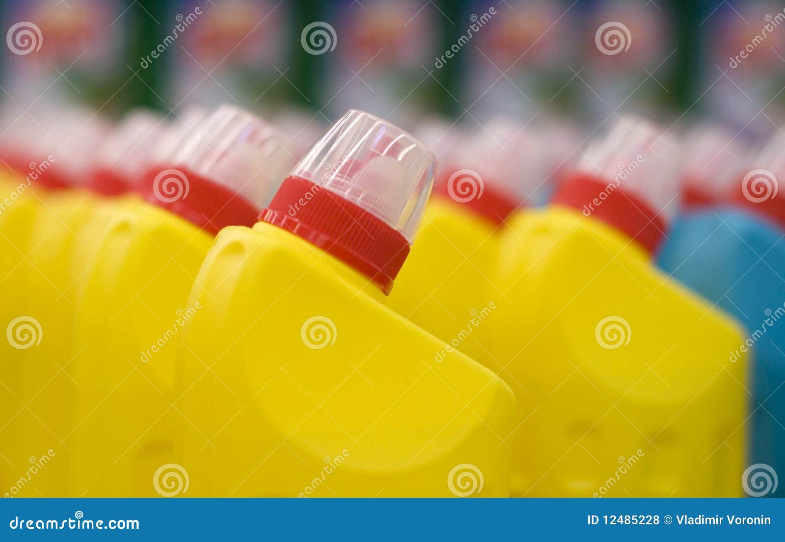 Plastic Bottles with a Liquid Stock Photo - Image of object, neck: 12485228