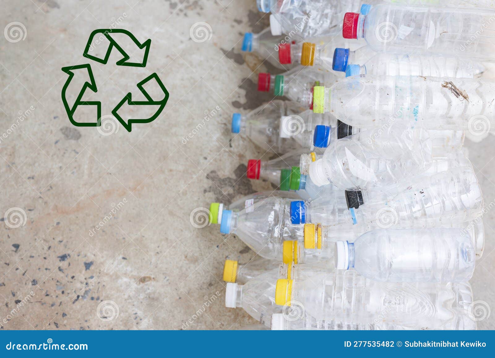 Plastic Bottles in Recycle Trash Station Stock Photo - Image of factory ...
