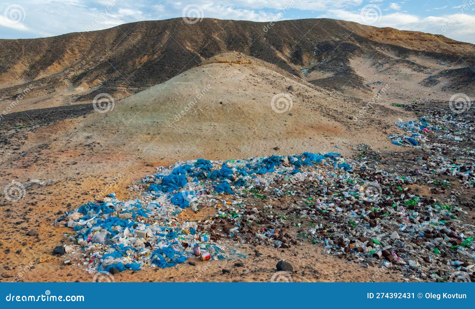 Plastic Bottles and Various Garbage from Hotels in the Wild, Garbage ...