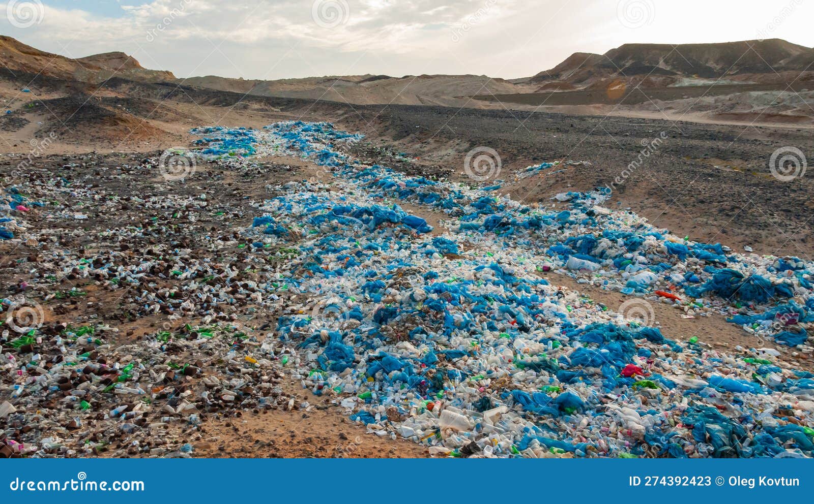 Plastic Bottles and Various Garbage from Hotels in the Wild, Garbage ...
