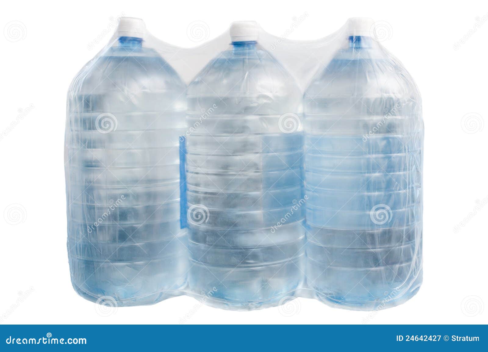 Plastic Bottles with Water Isolated Stock Image - Image of market ...